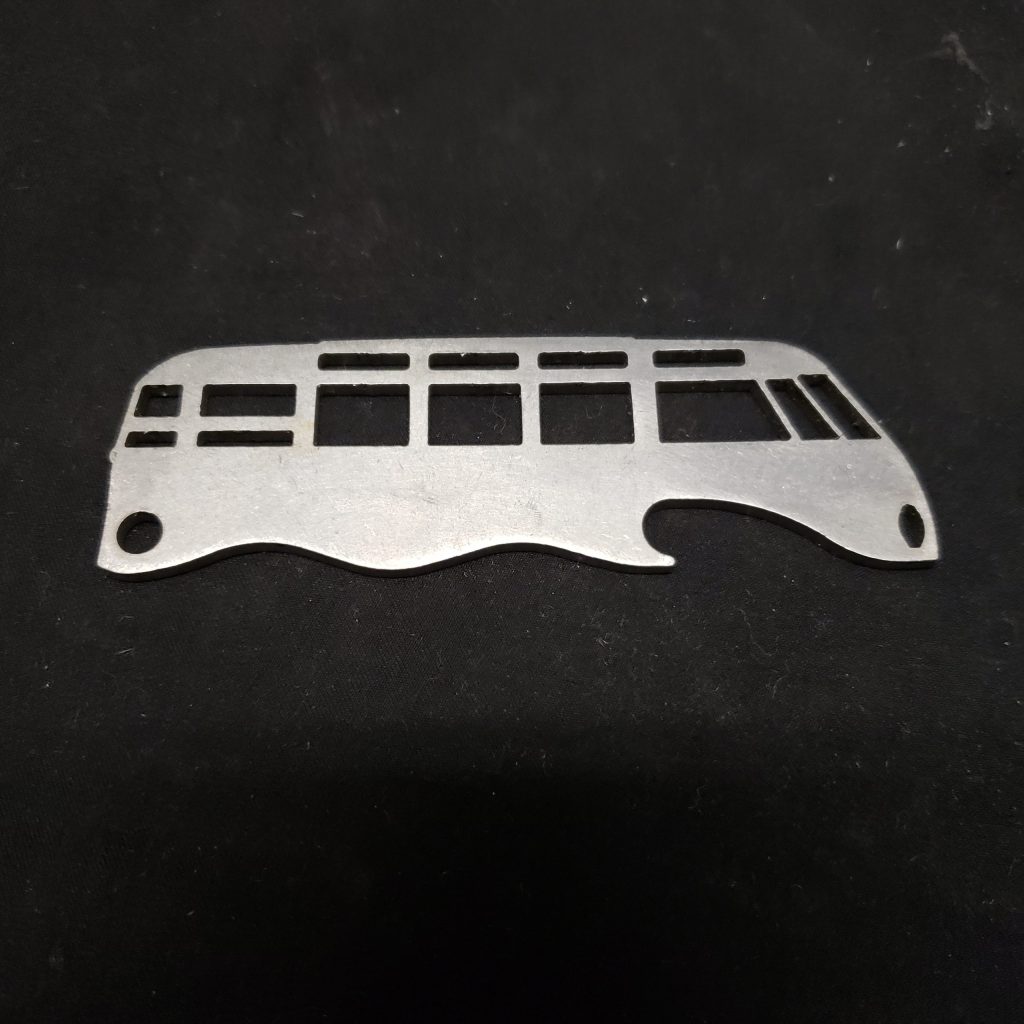 VW Bus Bottle Opener Key Fob – Stainless Steel Split Window Bus
